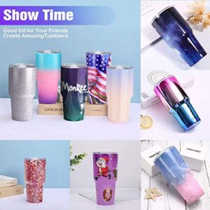 Double 2 Cup Turner Spineer for Crafts,Epoxy Resin 2 Tumbler Spinner Machine Kit,DIY Glitter Epoxy Tumblers