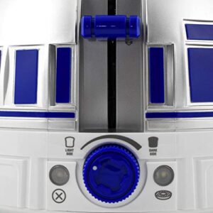 Uncanny Brands Star Wars R2D2 Deluxe Toaster - Lights-Up and Makes Sounds Like Artoo