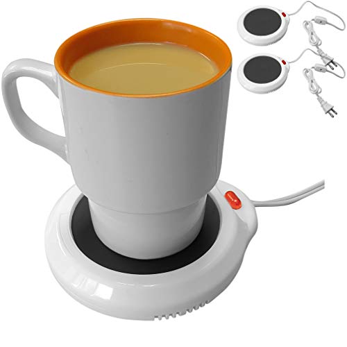 2 Pack - Evelots Desktop Electric Mug Warmer-Coffee/Tea/Cocoa/Soup/Scented Candles