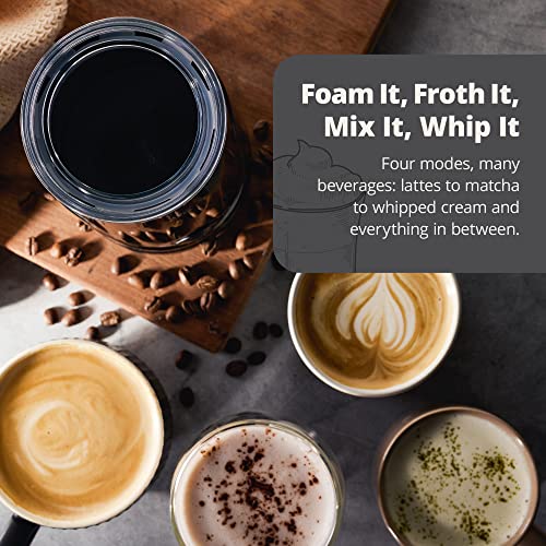 Greater Goods Instant Milk Frother - Froth Foam for Coffee, Espresso Beverages, Hot Cocoa, and More | An Electric Milk Steamer and Frother with 4 Easy to Use Modes | Designed in St. Louis