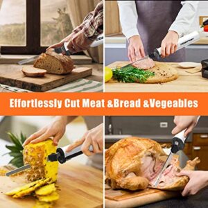 ENERTWIST Cordless Electric Carving Knife 1S Quick Start One-Hand Operation Easy to Use with Safety Lock Button for Carving Bread,Turkey, Poultry,Crafting Foam