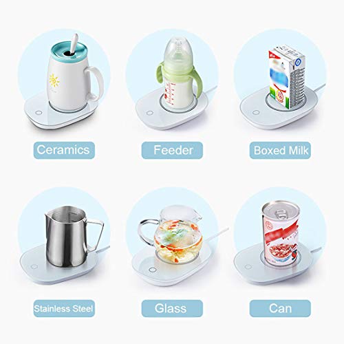 Coffee Mug Warmer, Cup Warmer for Desk Automatic Shut Off, Beverage Warmers with Touch Screen Switch for Coffee, Water, Milk, Tea