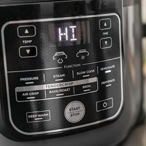 Ninja OP305 Foodi 6.5 Quart Pressure Cooker That Crisps, Steamer & Air Fryer with TenderCrisp Technology Multi-Cooker and Fryer All-in-One (Renewed)