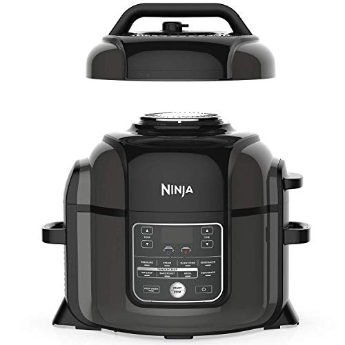 Ninja OP305 Foodi 6.5 Quart Pressure Cooker That Crisps, Steamer & Air Fryer with TenderCrisp Technology Multi-Cooker and Fryer All-in-One (Renewed)