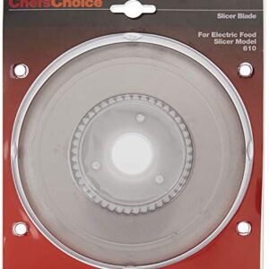 Chef'sChoice S610012 Multi-Purpose Non-Serrated Blade for Models 607, 607E, 609, 609E, 610, 6102, 615, 615A Food Slicer, 7-inch, Silver