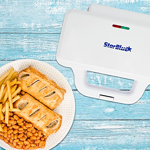 Sausage Roll Maker by StarBlue with FREE Recipe ebook – Make 4 Quick and Delicious Breakfast Sausage Rolls and Snacks in Minutes AC120V 60Hz 850W