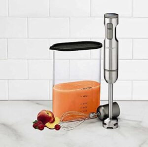 cuisinart hb-800 smart stick variable speed immersion hand blender with storage case (renewed)