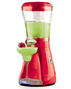 nostalgia 64-ounce margarita maker & slushie machine easy-flow spout, perfect for slushies, daiquiris, and margaritas, red