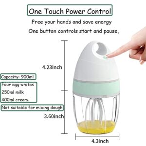 MIGECON Stand Mixer Electric Kitchen Mixer Egg Stand Milk Frother Hands-free Mixer Electric Whisk Drink Mixer for Food Whipping,Whisk Egg White,Cake Mixer, Chocolate Milk Mixer 900ml