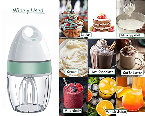 MIGECON Stand Mixer Electric Kitchen Mixer Egg Stand Milk Frother Hands-free Mixer Electric Whisk Drink Mixer for Food Whipping,Whisk Egg White,Cake Mixer, Chocolate Milk Mixer 900ml