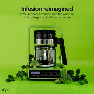 LEVO C - Large Batch Herbal Oil Infusion Machine - Botanical Extractor - Herb Decarboxylator & Oil Infuser - Edible Infusion Maker - For Infused Gummies, Tinctures, Brownies & More - Licorice Black