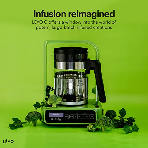 LEVO C - Large Batch Herbal Oil Infusion Machine - Botanical Extractor - Herb Decarboxylator & Oil Infuser - Edible Infusion Maker - For Infused Gummies, Tinctures, Brownies & More - Licorice Black