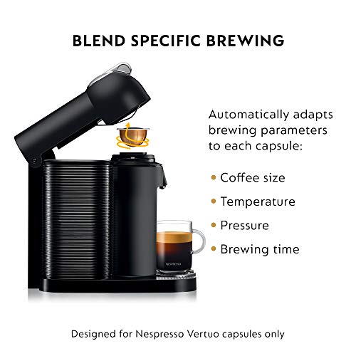 Nespresso Vertuo Coffee and Espresso Machine by Breville, 5 Cups, Matte Black