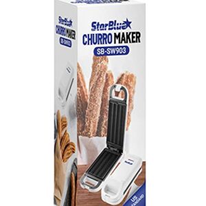 Churro Maker by StarBlue with FREE Recipe e-Book - Cook Healthy and Oil-free Churros in just minutes 110-120V 60Hz 750W (Model: SB-SW903)