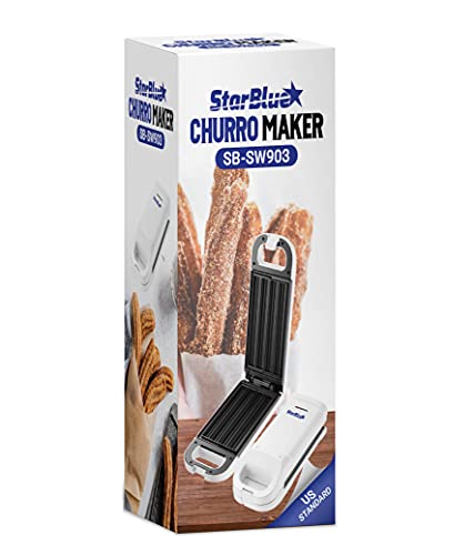 Churro Maker by StarBlue with FREE Recipe e-Book - Cook Healthy and Oil-free Churros in just minutes 110-120V 60Hz 750W (Model: SB-SW903)