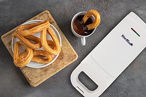 Churro Maker by StarBlue with FREE Recipe e-Book - Cook Healthy and Oil-free Churros in just minutes 110-120V 60Hz 750W (Model: SB-SW903)