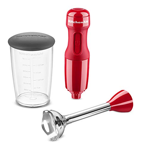 KitchenAid Queen of Hearts Hand Blender KHB1231QHSD, 3 Speed, Passion Red