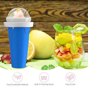 REMAX Slushy Maker Cup, Frozen Magic Squeeze Cup Cooling Maker Cup Quick Frozen Smoothies Cup Ice Cream Maker Cup for Children