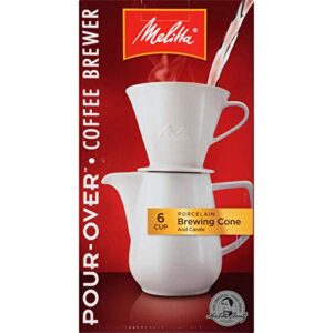 melitta gourmet coffeemaker, pack of 1, porcelain carafe