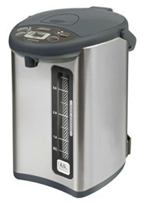 zojirushi cd-whc40xh micom water boiler & warmer, 135 oz, stainless gray