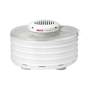 nesco fd-37a food dehydrator, for snacks, fruit, beef jerky, speckled white