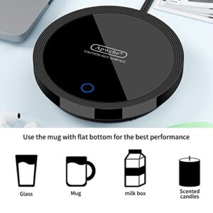 Cup Warmer for Coffee with Automatic Sensor Coffee Warmer for Desk auto Shut Off & on Coffee Cup Warmer for Tea, Water, Milk,Black Without Cup