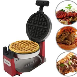 Cuisinart WAF-F10R Maker Waffle Iron, Single, Red