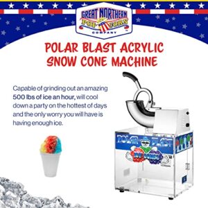 6058 Great Northern Polar Blast Acrylic Snow Cone Machine Snowcone Slush Maker