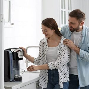 Mixpresso - Single Serve K-Cup Coffee Maker | With 4 Brew Sizes for 1.0 & 2.0 K-Cup Pods | Removable 45oz Water Tank | Quick Brewing with Auto Shut-Off | Rapid Brew Technology (Dark/Gray)