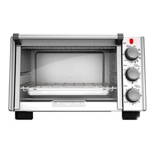 black+decker 6-slice convection countertop toaster oven, stainless steel/black, to2050s