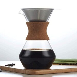 Pour Over Coffee Maker with Dripper Filter 34 Ounce/ 1000 ml