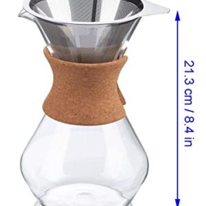 Pour Over Coffee Maker with Dripper Filter 34 Ounce/ 1000 ml