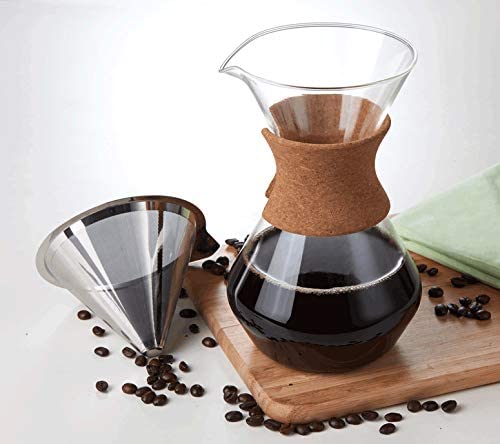 Pour Over Coffee Maker with Dripper Filter 34 Ounce/ 1000 ml