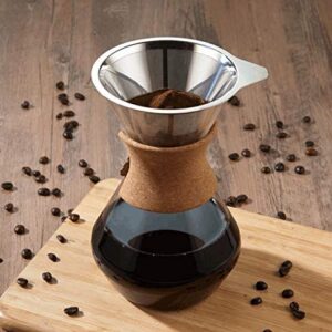 Pour Over Coffee Maker with Dripper Filter 34 Ounce/ 1000 ml