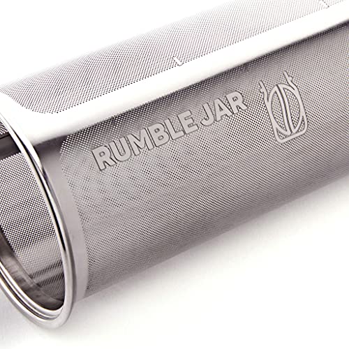 Rumble Jar - Next-Gen Cold Brew Coffee Maker for Mason Jars - 200 Micron Filter Is Ideal for Coarse Grounds & Stronger Coffee - Standalone Filter (no Mason Jar included)