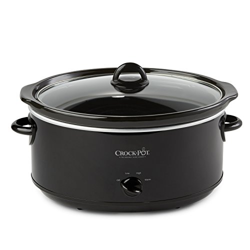 Crock-Pot SCV800-B, 8-Quart Oval Manual Slow Cooker, Black