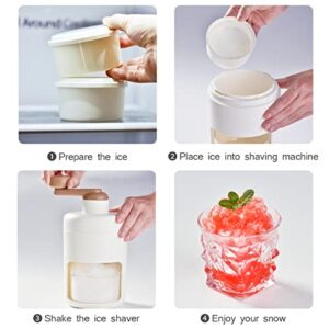 Choxila Shaved Ice Machine Snow Cone Machine - Portable Ice Crusher and Shaved Ice Machine with Free Ice Cube Trays - BPA Free