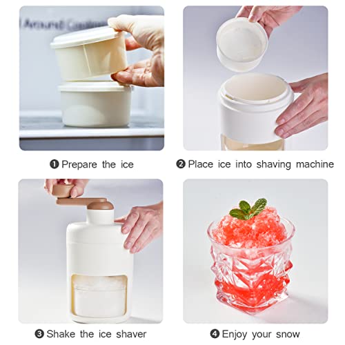 Choxila Shaved Ice Machine Snow Cone Machine - Portable Ice Crusher and Shaved Ice Machine with Free Ice Cube Trays - BPA Free