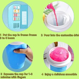 Slushie Cup, TIK TOK Magic Quick Frozen Smoothies Cup, Slushie Machine for Home Squeeze Slushie Cup, Diy Slushie Maker Cup Gifts