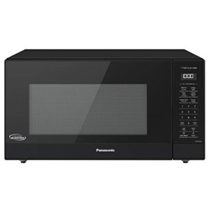 panasonic nn-sn75lb 1.6 cu.ft cyclonic inverter countertop microwave oven 1250watt power with genius sensor cooking, cft, black