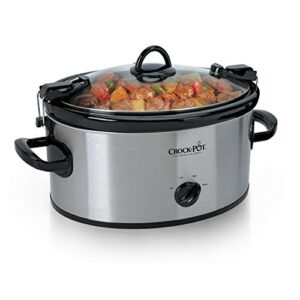 crock-pot sccpvl600-s crockpot, 6 qt, stainless