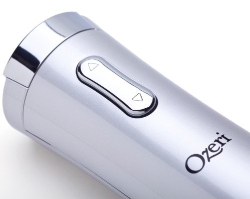 Ozeri Nouveaux Electric Wine Opener with Removable Free Foil Cutter, Refined Silver