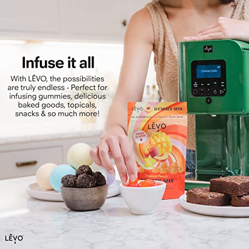 LEVO II - Herbal Oil Infusion Machine - Botanical Extractor - Herb Dryer, Decarboxylator, & Oil Infuser - Easy Edible Infusion Maker - for Tinctures, Infused Gummies, Brownies, & More - Honey Cream