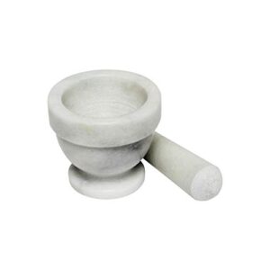 Thunder Group Marble Grinder, 3-Inch, White