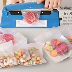 16 inch Impulse Heat Sealer Manual Bags Sealer Heat Sealing Machine Poly Bag Heat Sealer Sealing Machine for Plastic Bags PE PP Bags with Extra Replace Element Grip