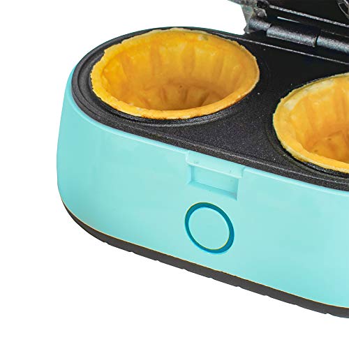 Brentwood Appliances TS-1402BL Double Waffle Bowl Maker, Standard, Blue