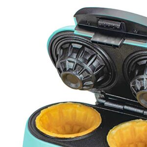 Brentwood Appliances TS-1402BL Double Waffle Bowl Maker, Standard, Blue