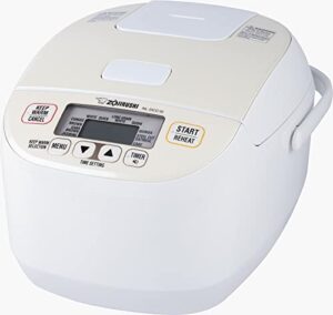 zojirushi nl-dcc10cp micom rice cooker & warmer, 5.5 cups, pearl beige