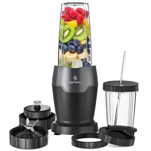 blenders for kitchen, befano 3-in-1 blender for shakes and smoothies, personal blender margarita machine with 700-watt base & total crushing technology & 11 piece set for smoothies, ice and fruit