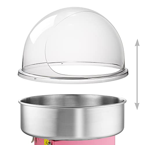 Olde Midway Cotton Candy Machine Bubble Shield, Dome Cover for Candy Floss Maker